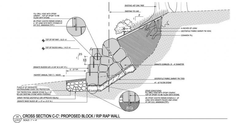 Shoreline Stabilization, Peaks Island, Maine, Walsh Engineering ...